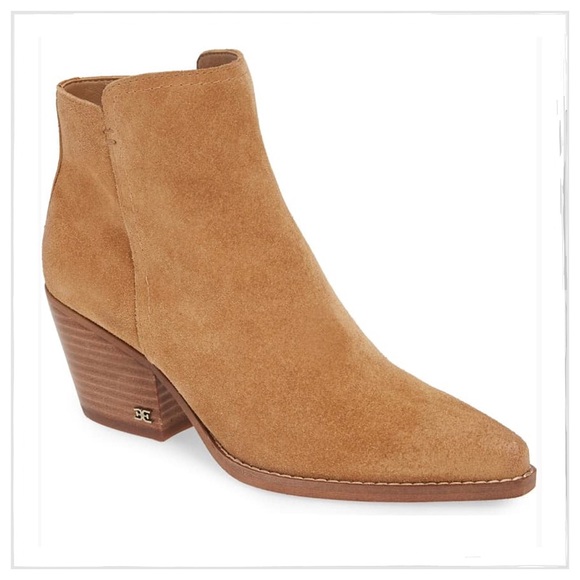 Sam Edelman | Shoes | Sam Edelman Camel Suede Welles Bootie | Poshmark